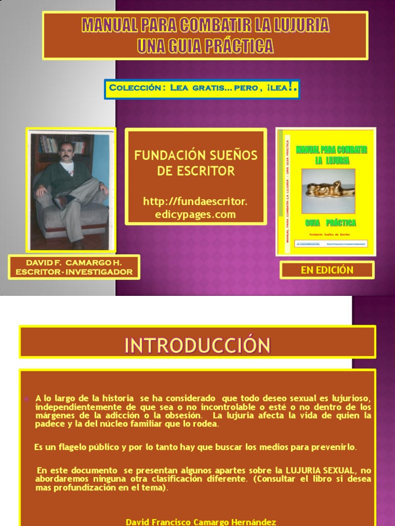 Manual para Combatir La Lujuria | PDF | Lujuria | La sexualidad humana