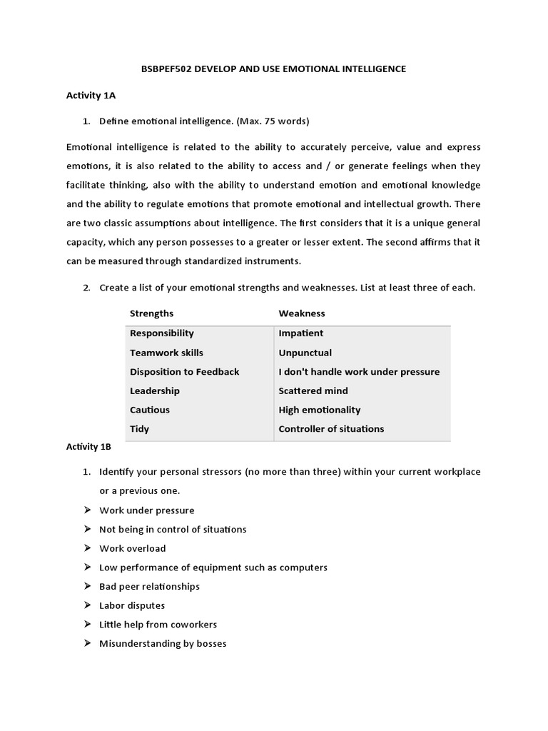 Developing Emotional Intelligence at Work | PDF | Anger | Leadership