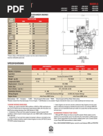 Clarke JU6H Specification Sheet | PDF | Horsepower | Engines