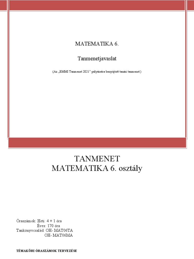 Matematika 6 | PDF