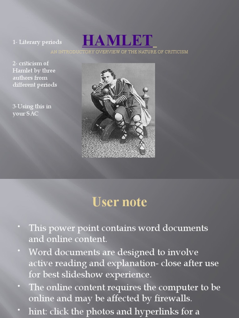 Multiple Perspectives on Hamlet Criticism | PDF | Hamlet | Voltaire
