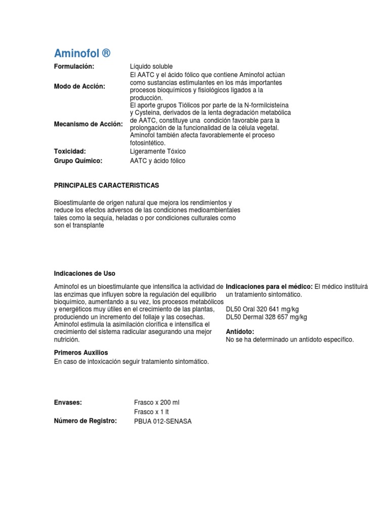 AMINOFOL | PDF