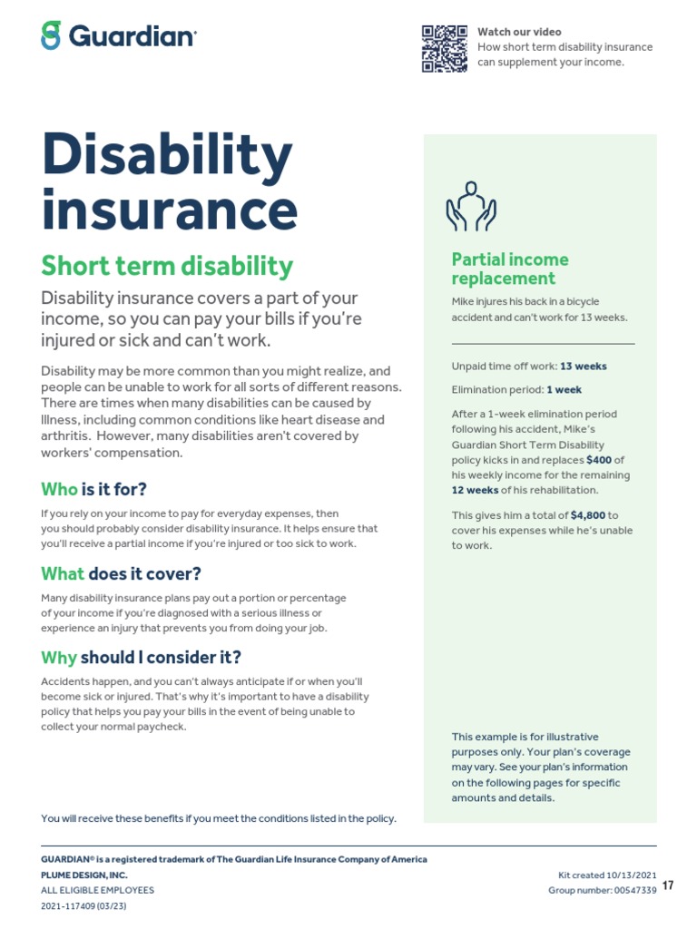 Guardian - STD & LTD Plan Summary 2022 | PDF | Disability Insurance ...