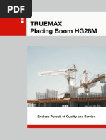 Schwing Placing Booms SPB | PDF | Crane (Machine) | Screw