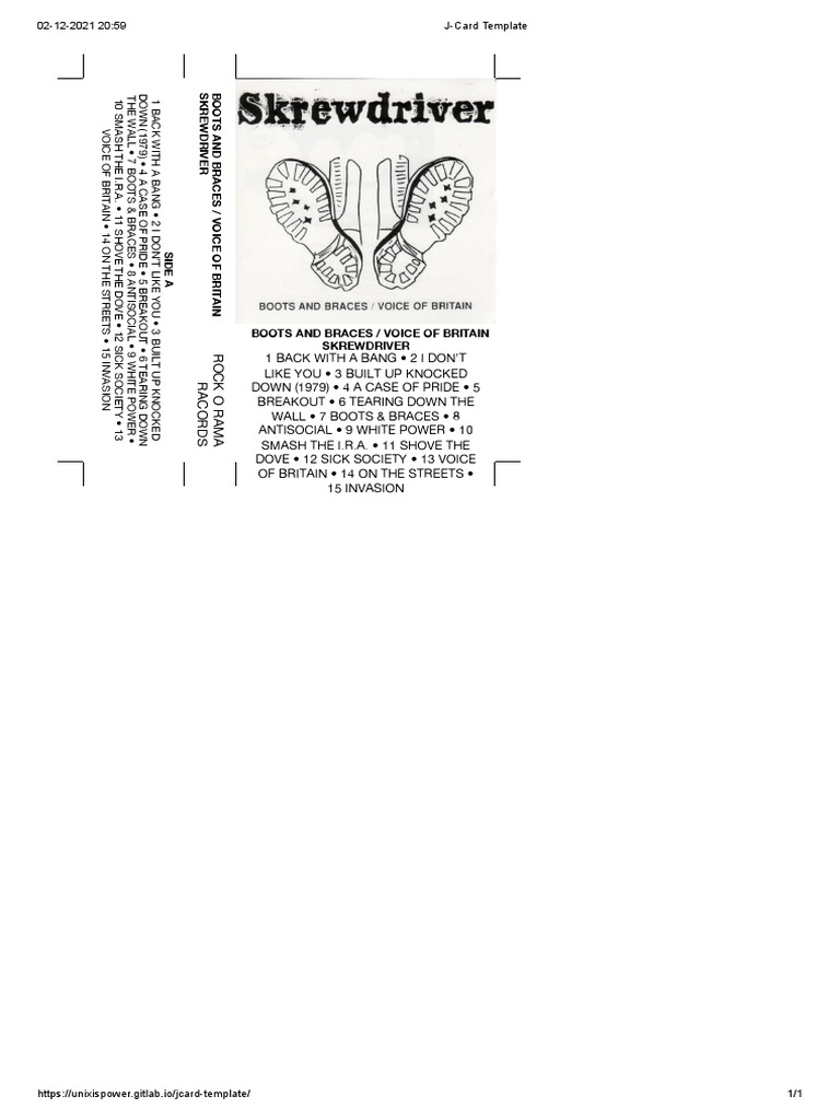 J Card Template | PDF