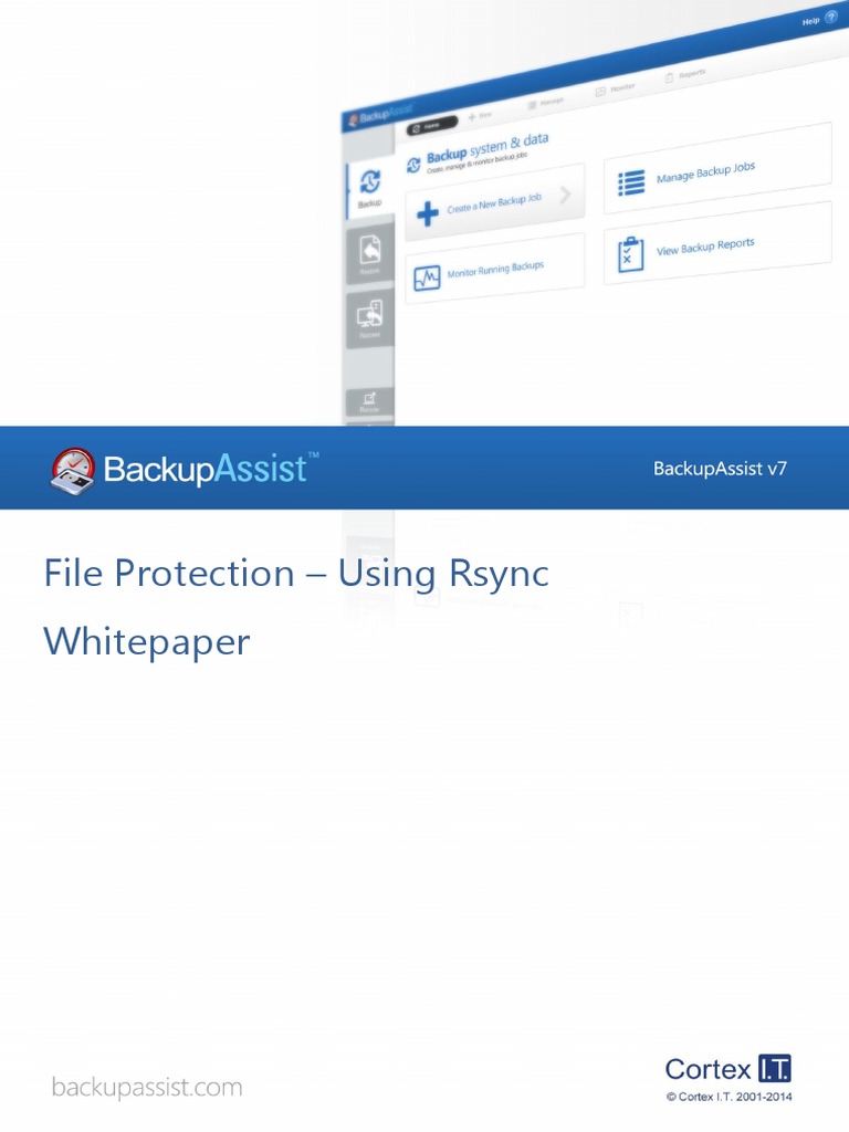 File Protection - Using Rsync Whitepaper | PDF | Backup | Secure Shell