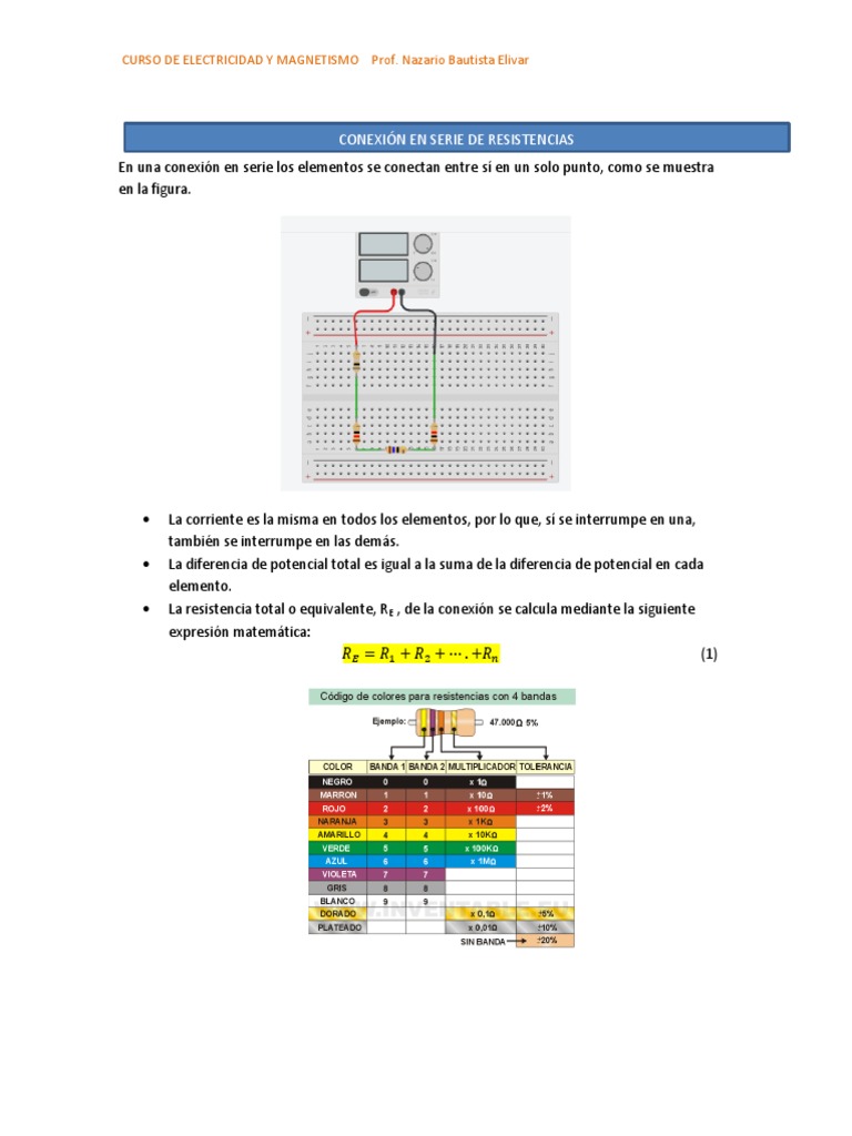 Resistencia Electrica 2 | PDF | Resistencia Eléctrica y Conductancia ...