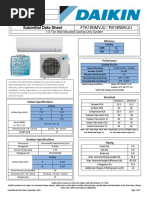 Daikin FTX12AXVJU/RX12AXVJU Submittal | PDF | Machines | Civil Engineering