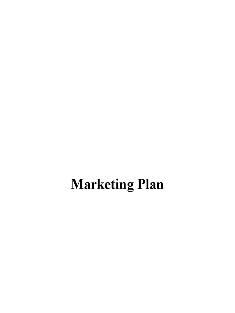 Template Marketing Plan | PDF | Sales | Market Analysis