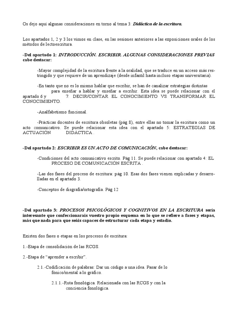 Consideraciones Tema 3 DLL | PDF | Escritura | Memoria