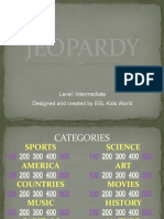 Jeopardy Questions | PDF | The United States | Leisure