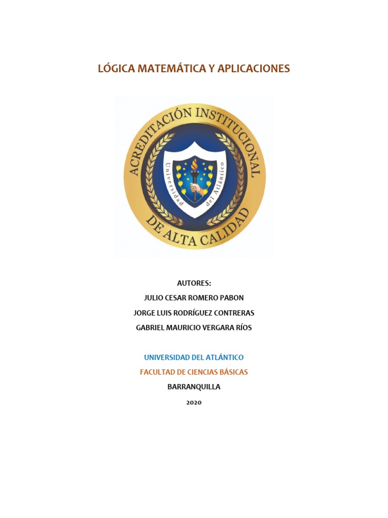 Libro de Logica Matemática Actualizado de Julio y Jorge | PDF ...