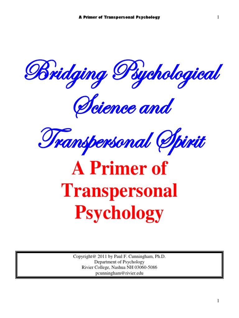 Transpersonal Psychology | PDF | Transpersonal Psychology | Psychology