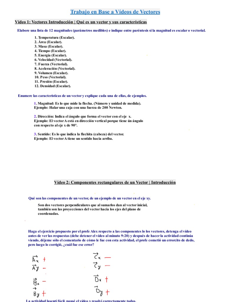 Vectores. Erick López | PDF | Vector Euclidiano | Álgebra abstracta