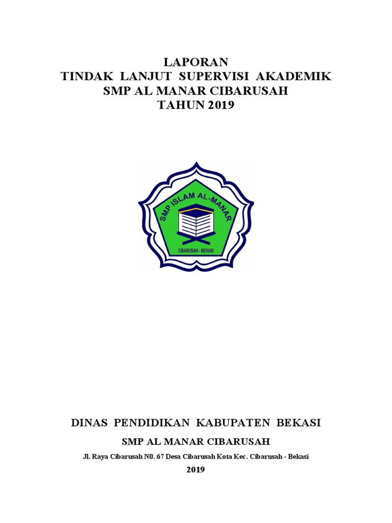 Format Laporan Tindak Lanjut Hasil Supervisi | PDF