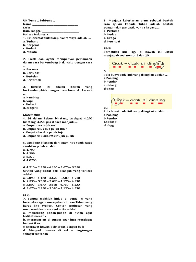 KLS3 - UH Tema 1 Subtema 1 | PDF
