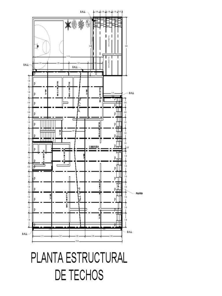 Plano Arquitectonico-Model - PDF Techos | PDF