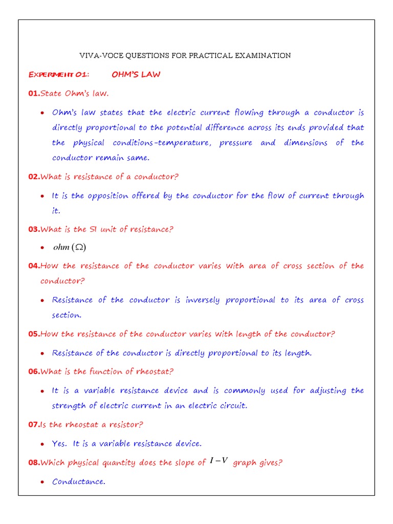 II PUC PHYSICS - VIVA - VOCE (20-21) - GSGP's | PDF | Semiconductors | Refractive Index