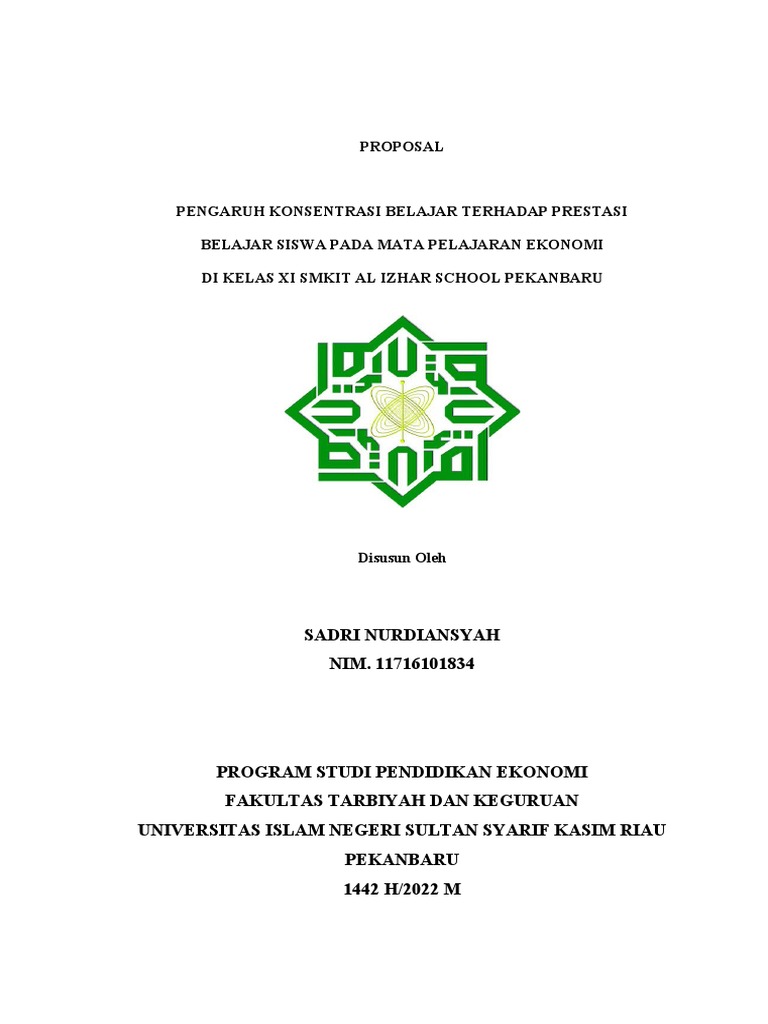 PROPOSAL | PDF | Sains & Matematika