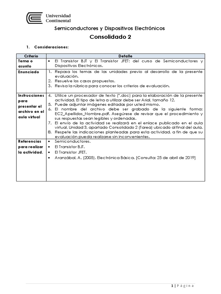 EC2 Consolidado 02 Prueba Mixta 2021B | PDF | Transistor | Electrónica