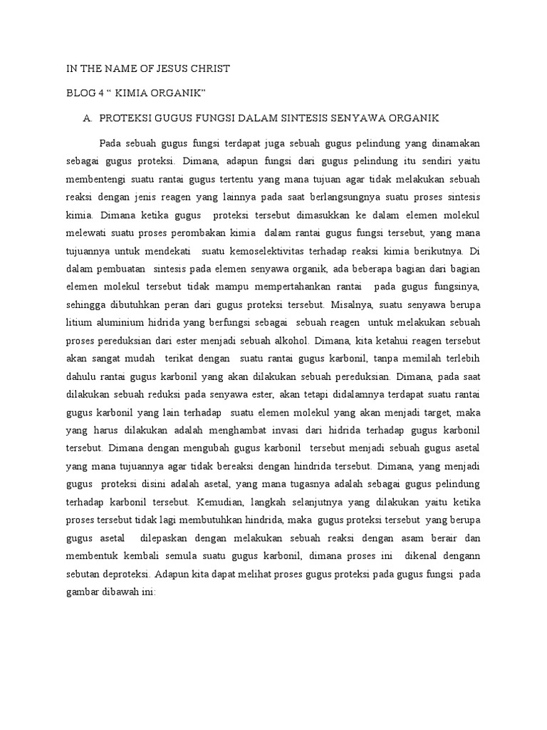 BLOG 4.1.1.proteksi Gugus Fungsi | PDF