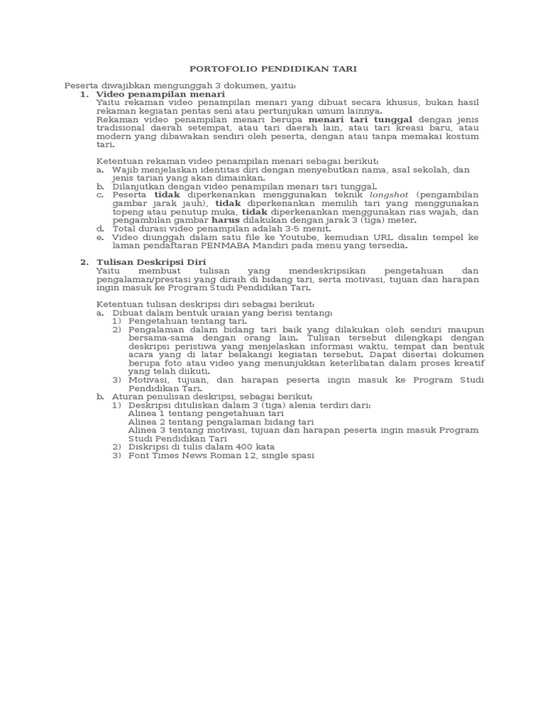 Portofolio Seni | PDF