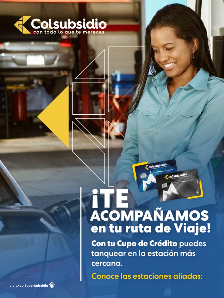 Estaciones de Gasolina Cupo de Credito Convenios Colsubsidio | PDF