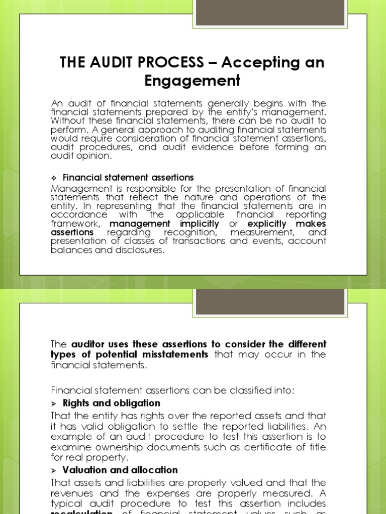 Audit Engagement Acceptance Process | PDF | Audit | Internal Control