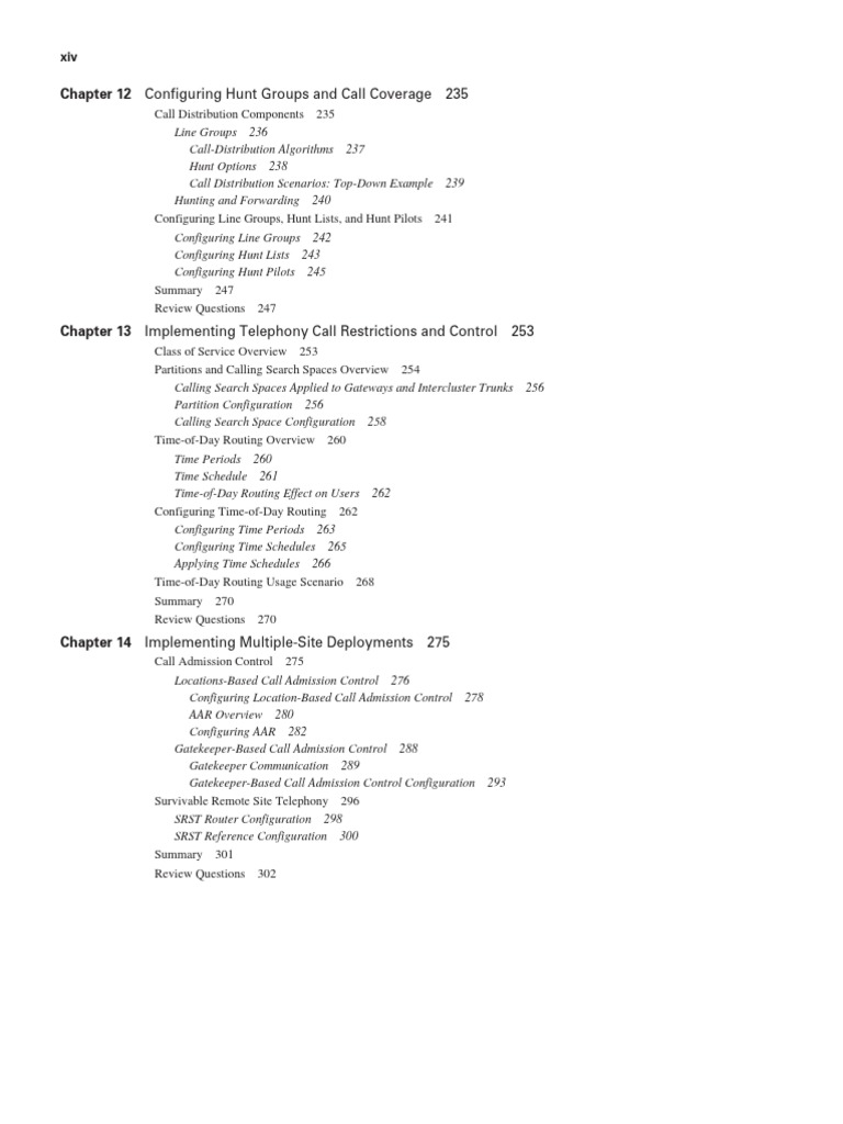 Chapter 12 Configuring Hunt Groups and Call Coverage 235 | PDF | Computers