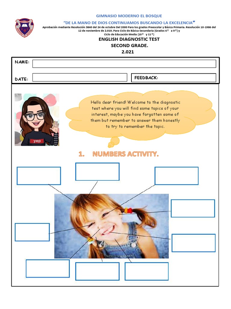 2ND Grade Diagnostic Test | PDF