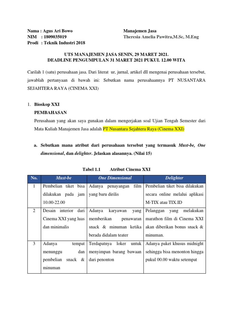 Agus Ari Bowo (UTS) | PDF