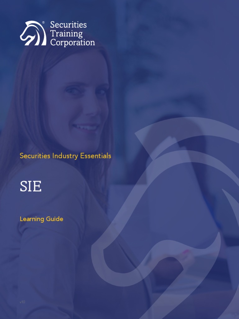 SIE Learning Guide v08 | PDF | Stocks | Securities (Finance)