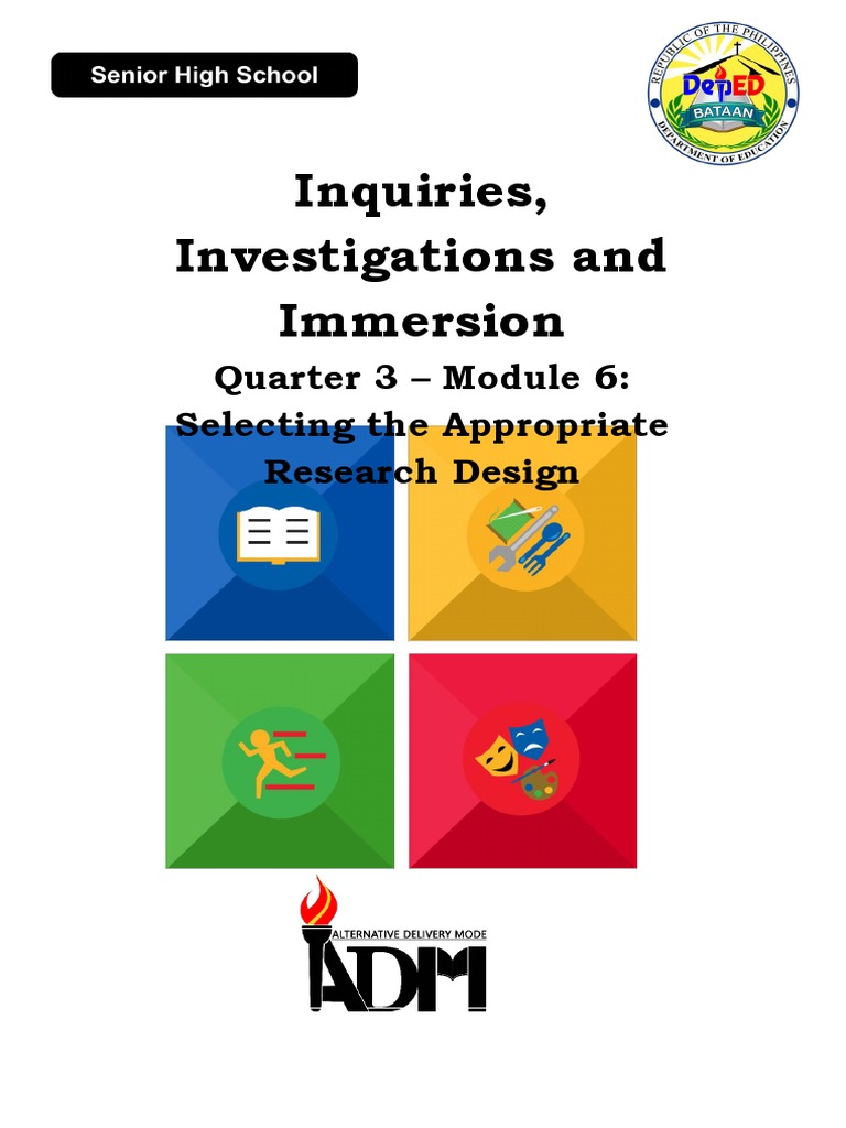 Inquiries, Investigations and Immersion: Quarter 3 - Module 6 ...