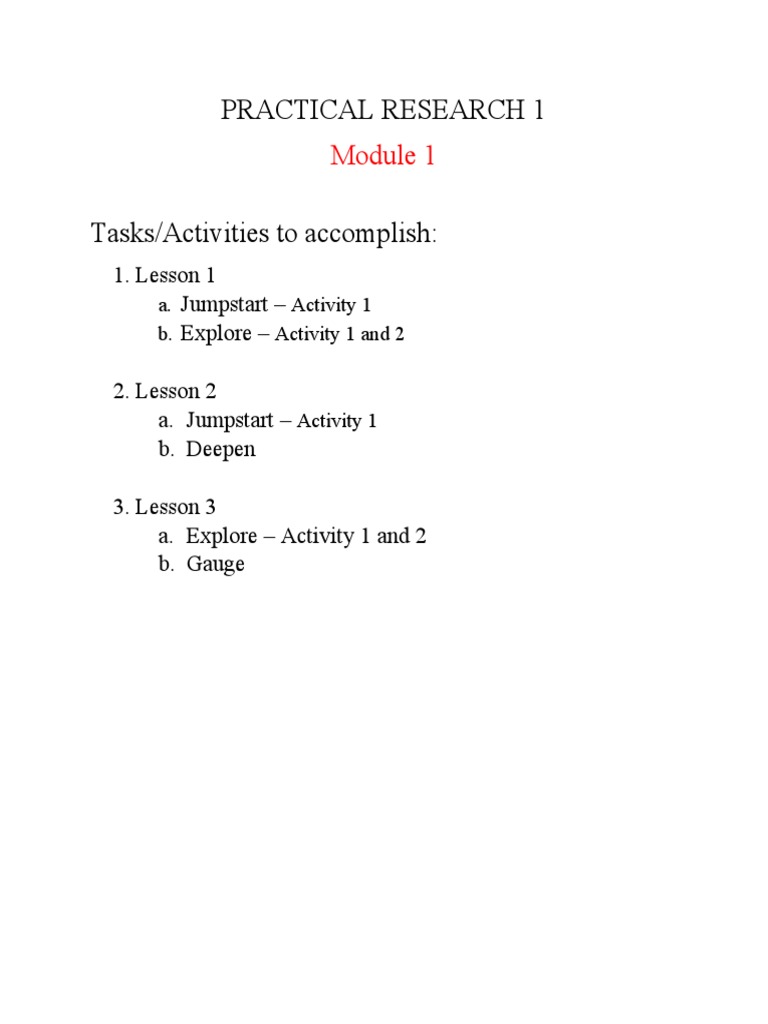 Module 1 Practical Research 1 Guide | PDF