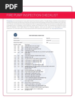 Fire Pump Checklist PDF | PDF