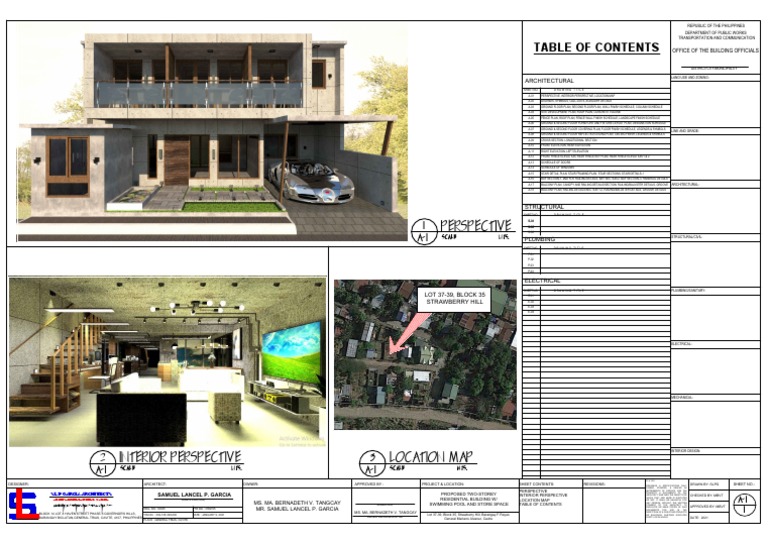 Residential Building Architectural Plans | PDF | Tourist Attractions ...