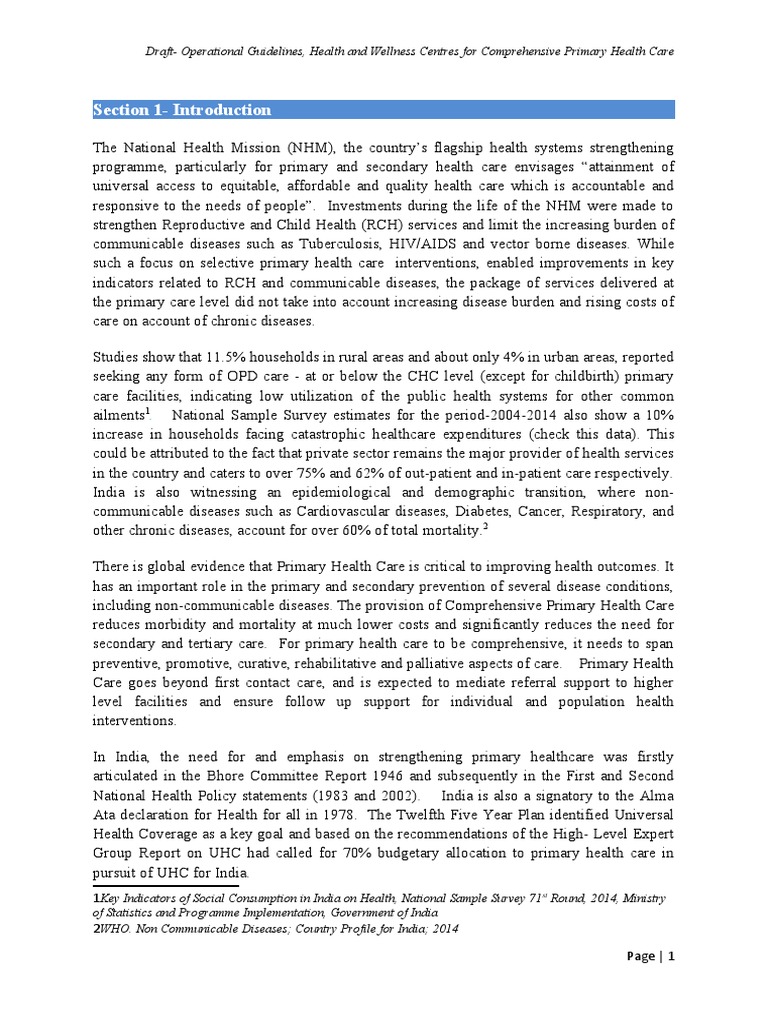 Operational Guidelines For HWC | PDF | Health Care | Childbirth