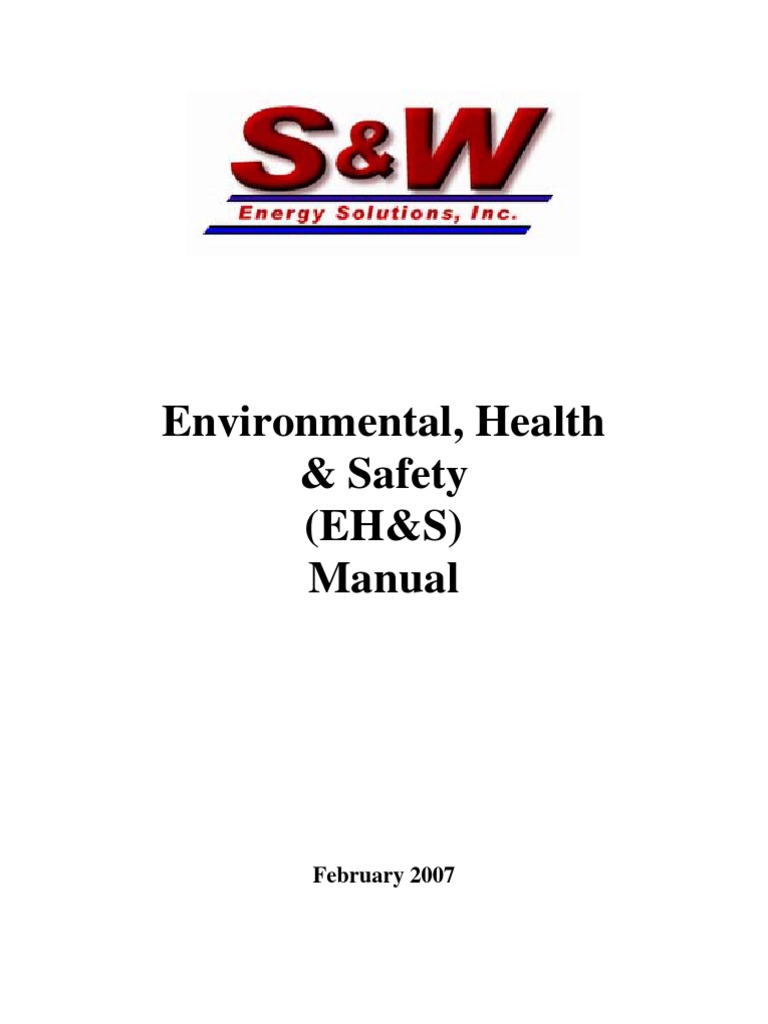 EHS Manual | PDF | Medical Record | Scaffolding