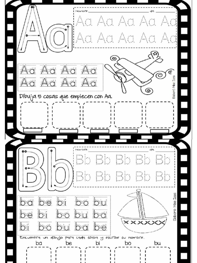 ABC Abecedario-Grafomotricidad | PDF