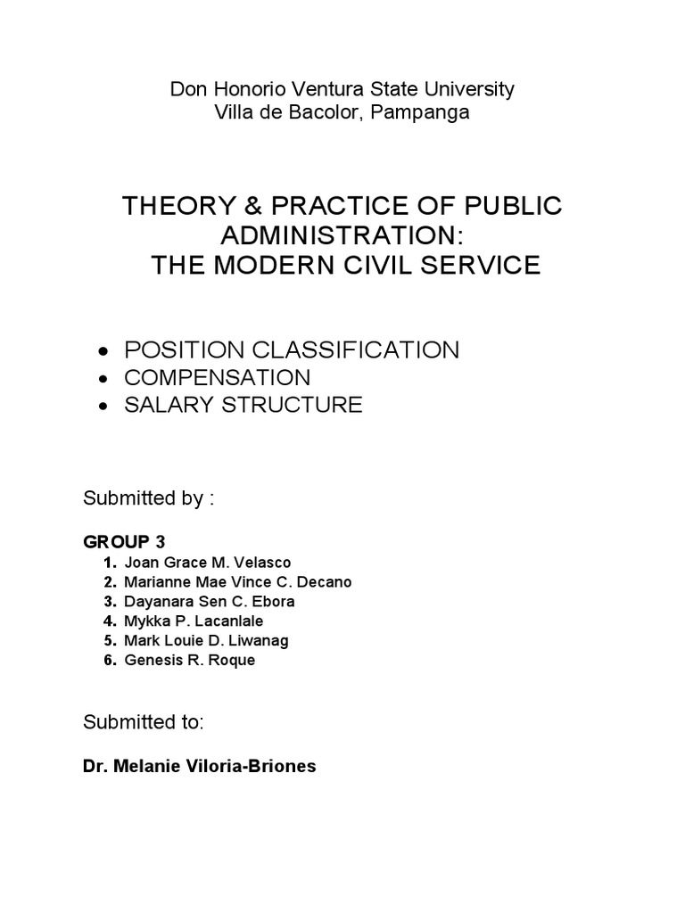Theory & Practice of Public Administration: The Modern Civil Service ...