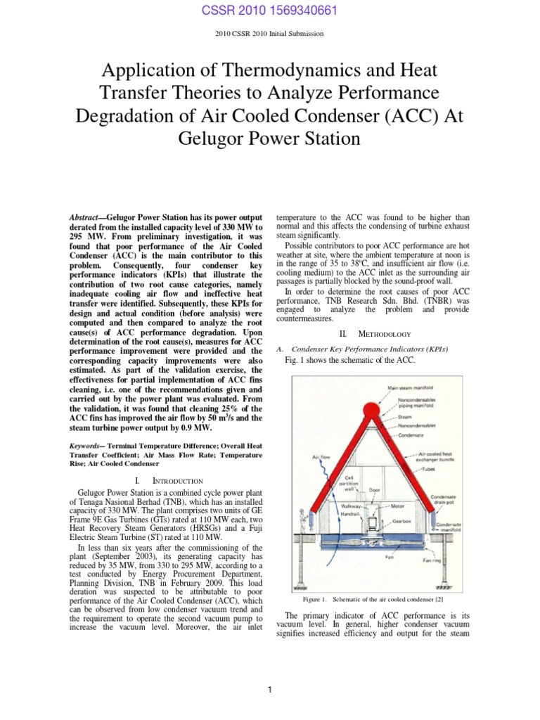 Application of Thermodynamics and Heat Transfer Theories To Analyze ...