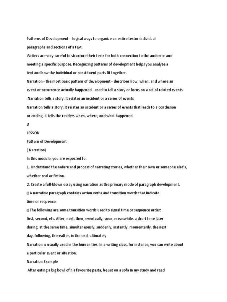 Patterns of Development | PDF