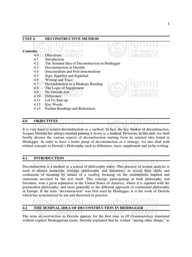 Deconstructing Deconstruction: An In-Depth Look at Derrida's ...