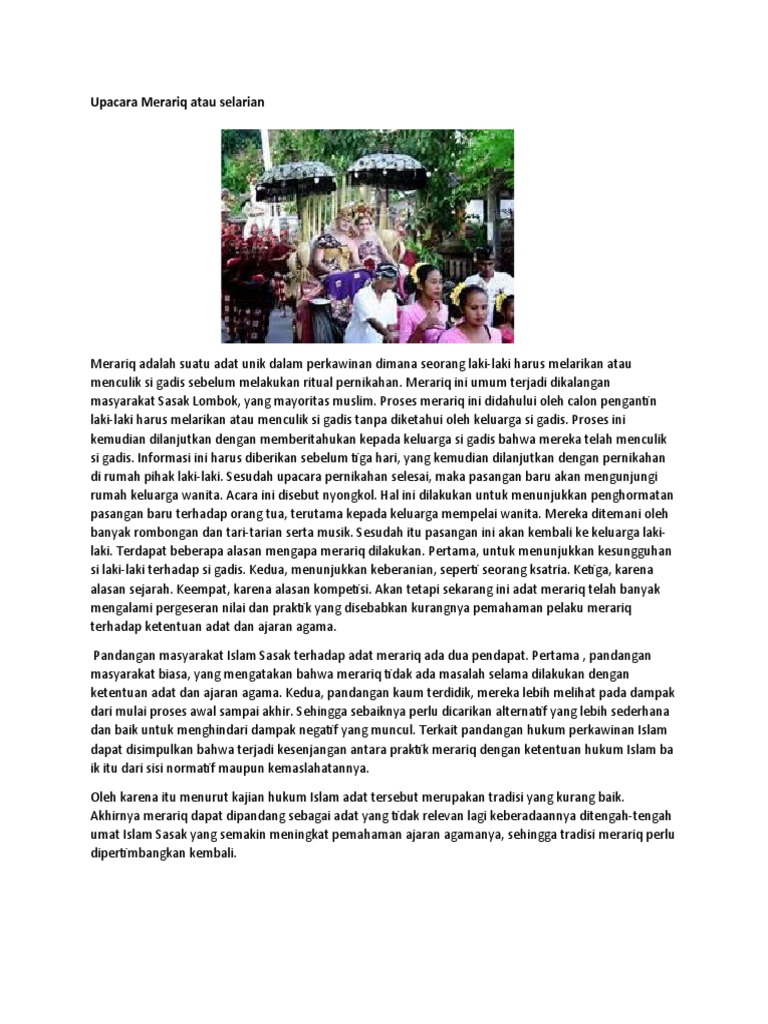 Upacara NTB | PDF | Ilmu Sosial