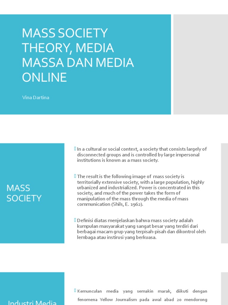 P 9 - Mass Society | PDF