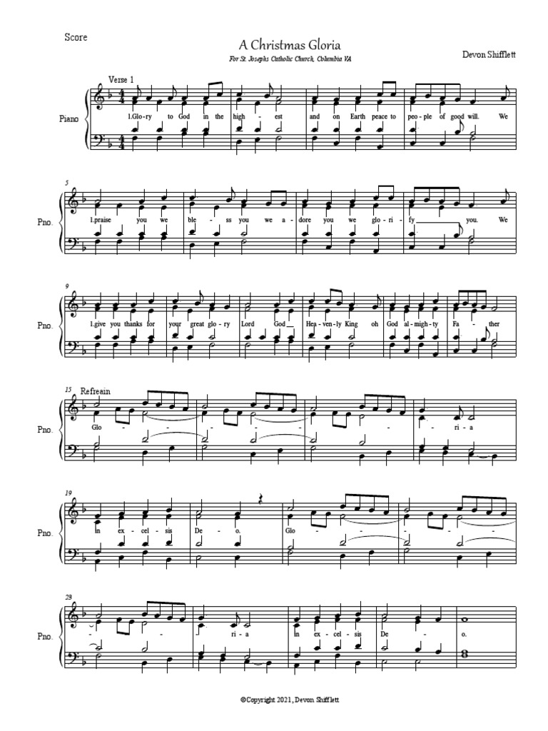 A Christmas Gloria | PDF