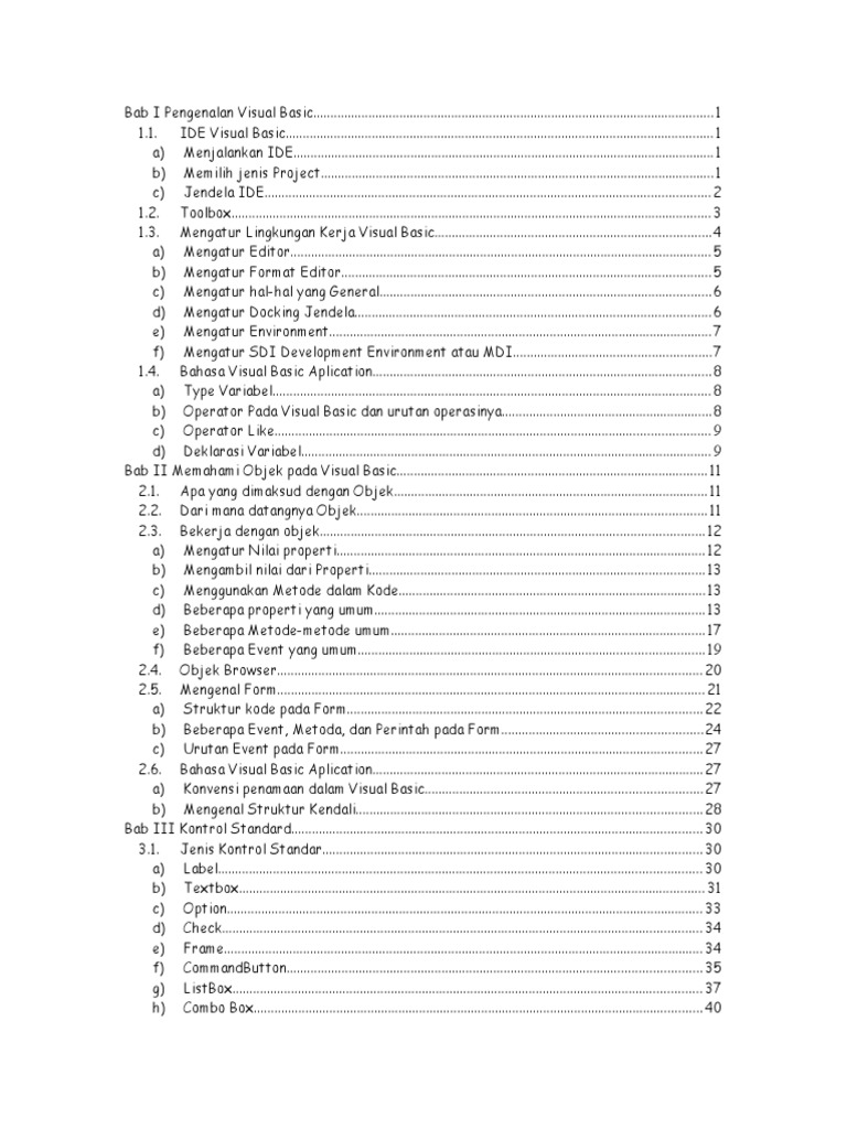 Buku Visual Basic2 | PDF