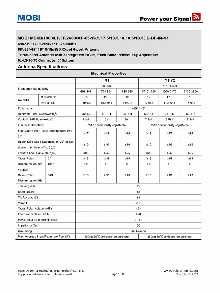 Mb4b1800lf3f2600mf-65-16.517.518.51818.518.5de-Df-In-43 | PDF