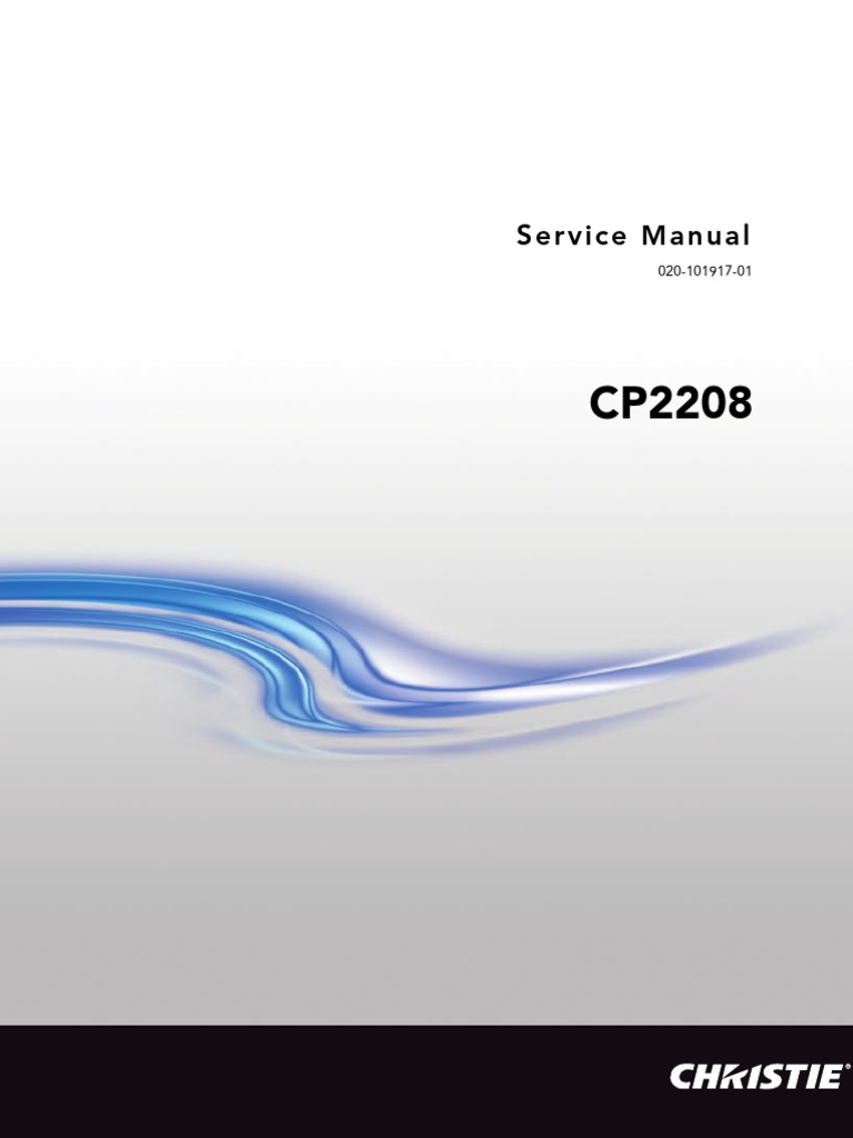 020 101917 01 Christie Lit Man Serv cp2208 | PDF | Electromagnetic Interference | Specification ...