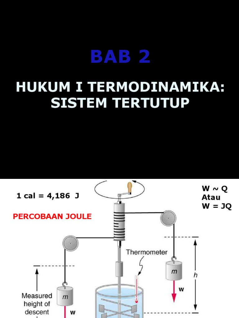 5 Hukum I Termodinamika Pada Sistem Tertutup | PDF